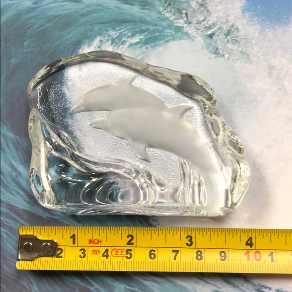 Office | Dolphin Paperweight Glass Office Desk Decor Gift | Poshmark